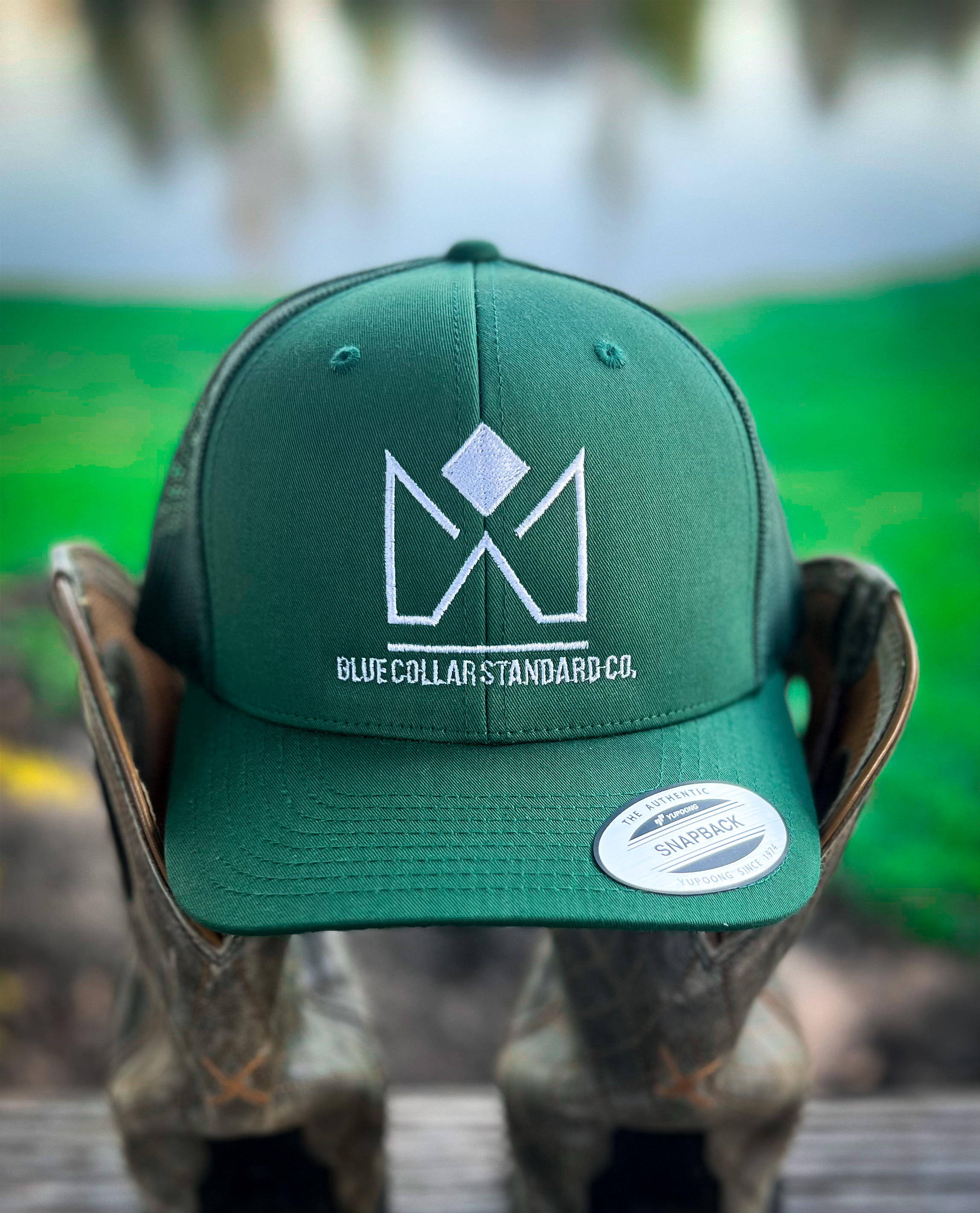 The "Crown" Evergreen Trucker Hat